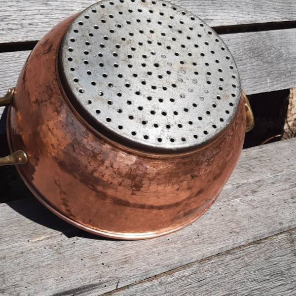 Copper Colander - Etsy