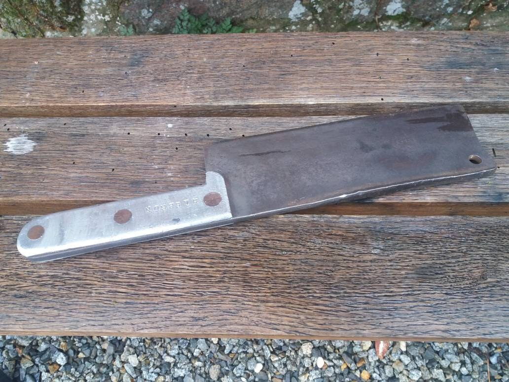 Professional French Butchers Meat Cleaver Chopper Iron Kitchen - Etsy