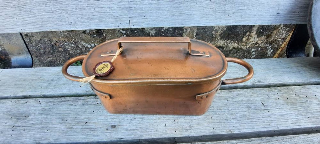 Vintage French Copper Daubiere: Tin-lined Lidded Casserole Pot - Etsy
