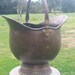 Large Antique Copper Coal Bucket Scuttle Log Basket Jardiniere - Etsy