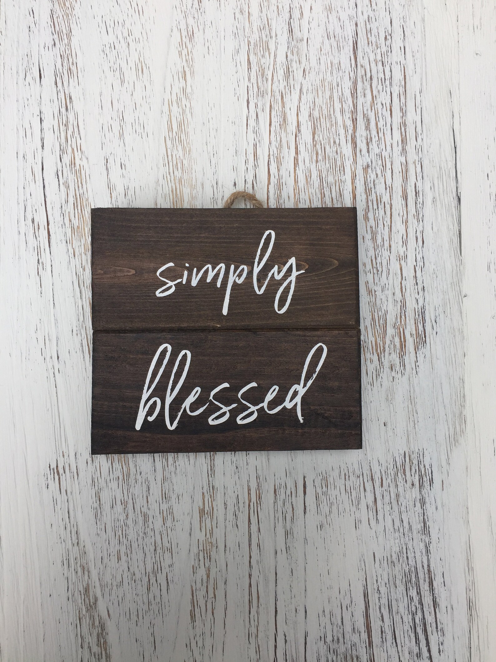Simply Blessed Mini Pallet Sign, Blessed Sign, Fall Decor Sign ...