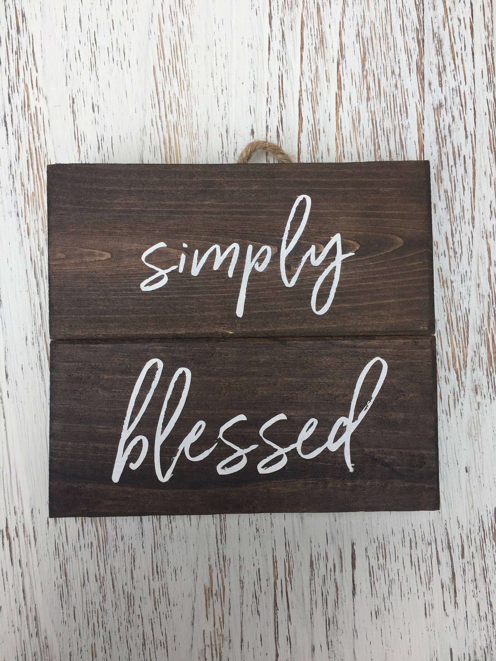 Simply Blessed Mini Pallet Sign, Blessed Sign, Fall Decor Sign ...