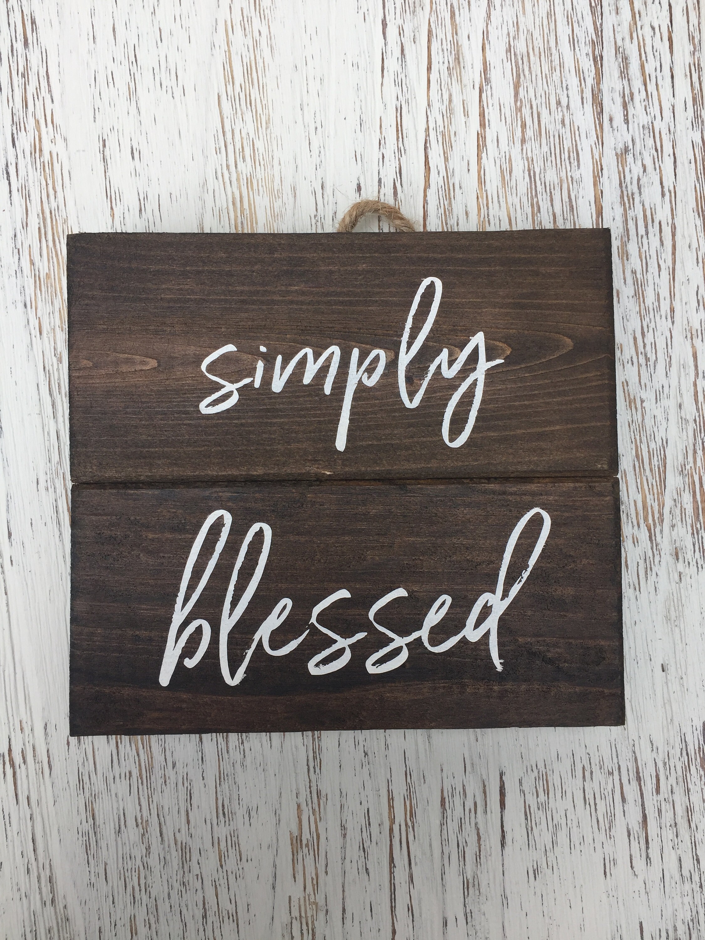 Simply Blessed Mini Pallet Sign, Blessed Sign, Fall Decor Sign ...