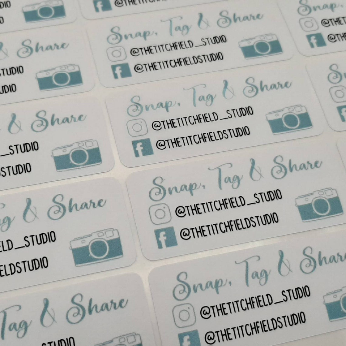 Custom Instagram , Facebook Snap Tag and Share Social Media Postage ...