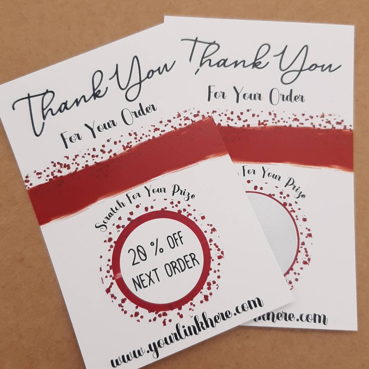 Personalised Custom Scratch Card Discount Card Offer Cards | Etsy