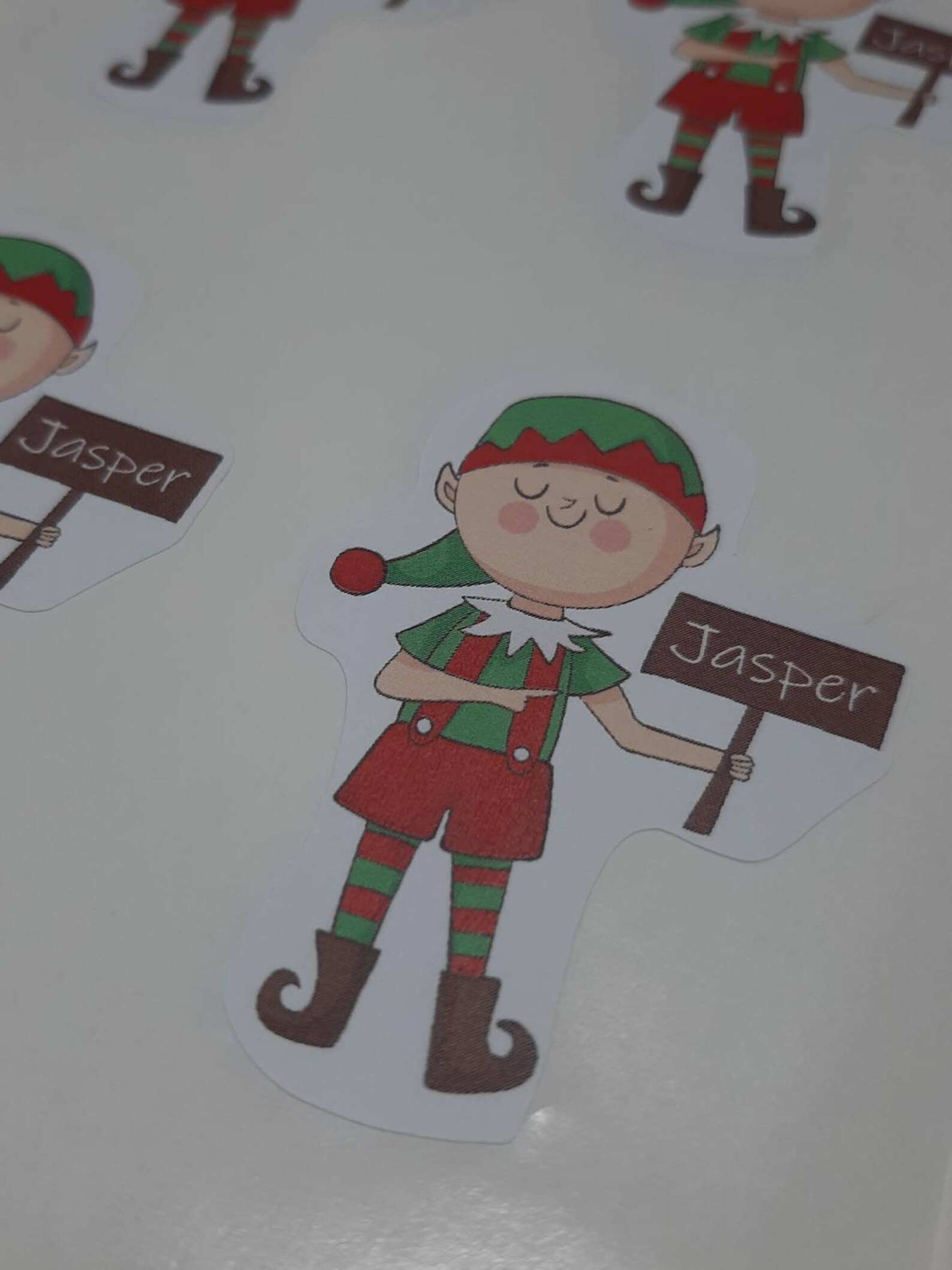 Christmas gift personalised stickers labels elf labels custom | Etsy