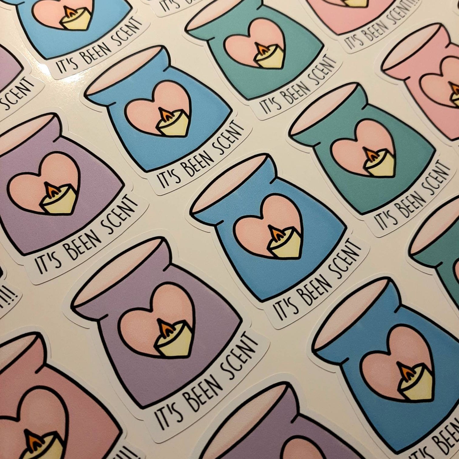 Die Cut Wax Melt Burner. Stickers. It's Been Scent Cute | Etsy