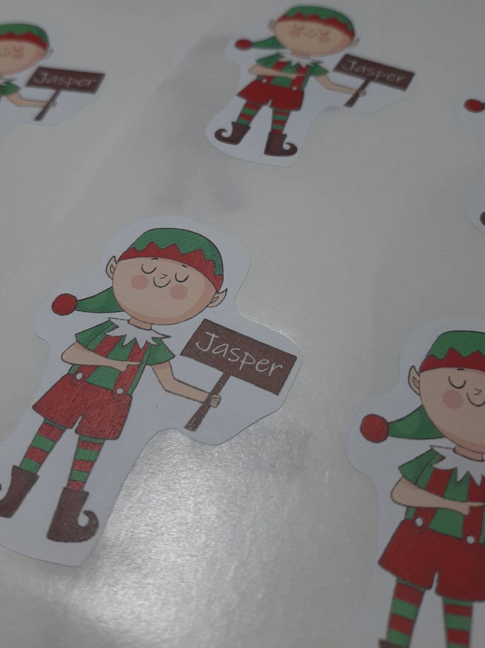Christmas gift personalised stickers labels elf labels custom | Etsy