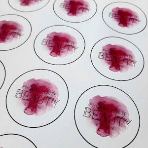 Custom Personalised Business Logo Round, Rectangle, Square Stickers or ...
