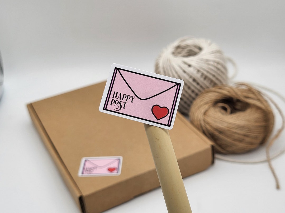 Die Cut Pink Envelope Stickers. Cute Happy Post Happy Mail - Etsy