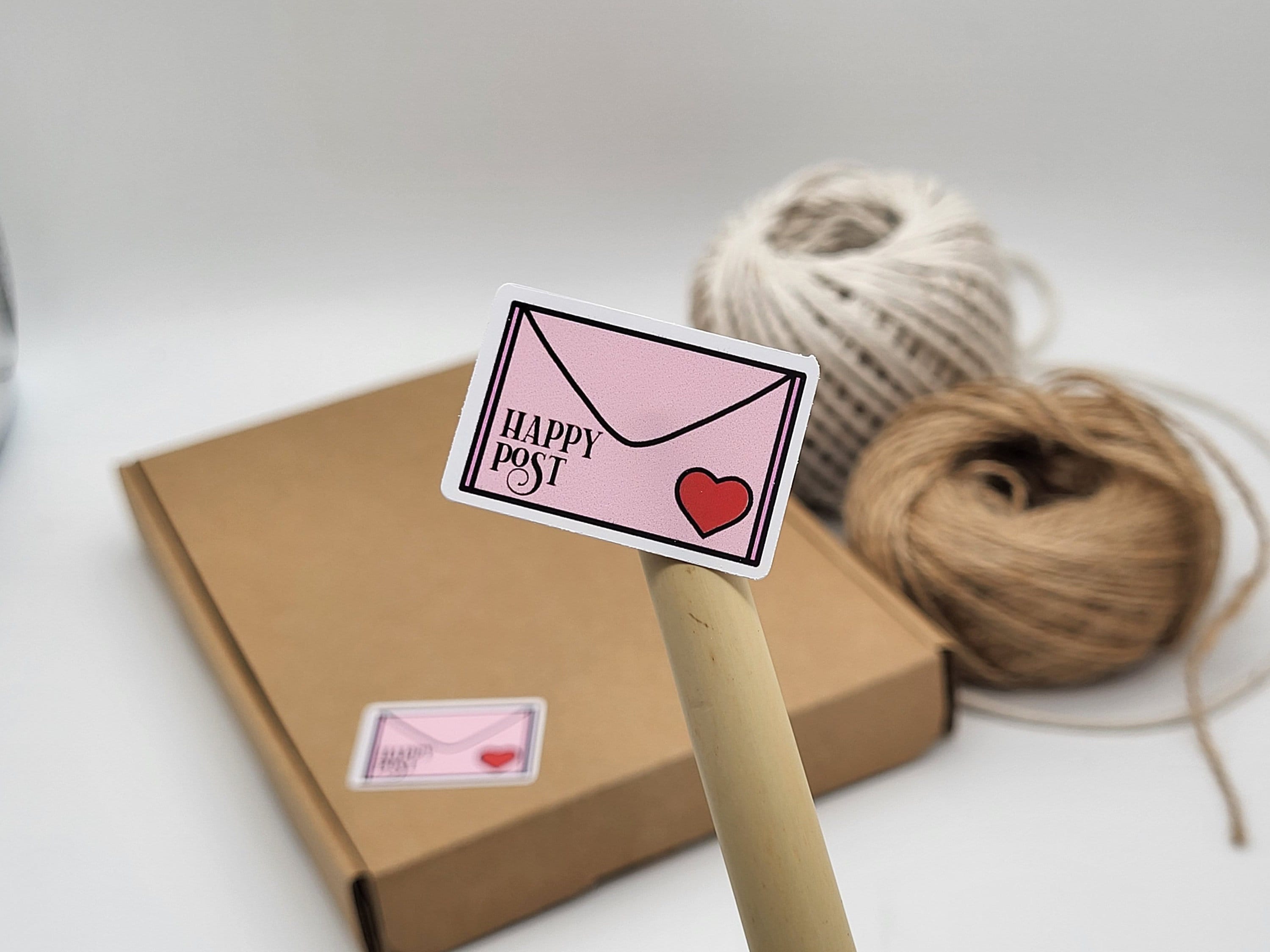 Die Cut Pink Envelope Stickers. Cute Happy Post Happy Mail - Etsy