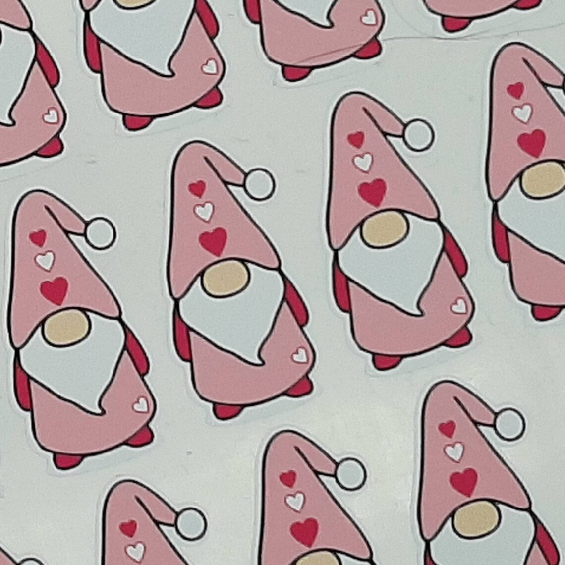 Pink Gonk Gnome Packaging Stickers. Cute Happy Post Happy | Etsy