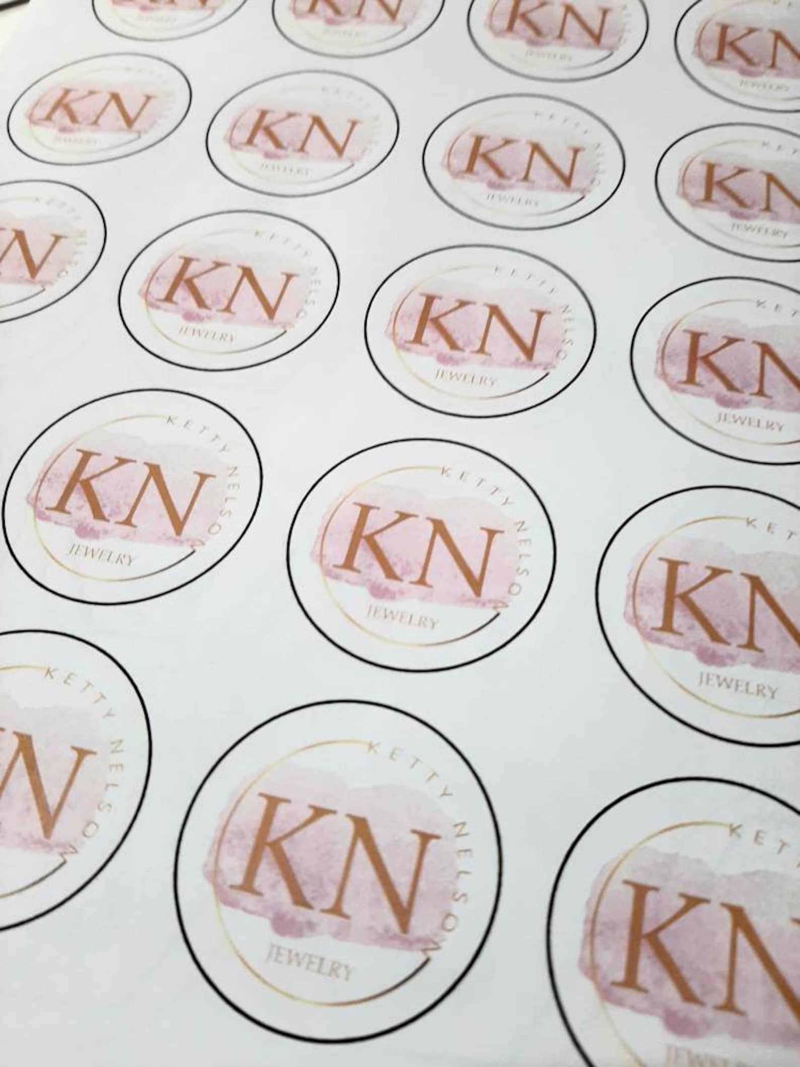 Custom Personalised Business Logo Round Rectangle Square | Etsy