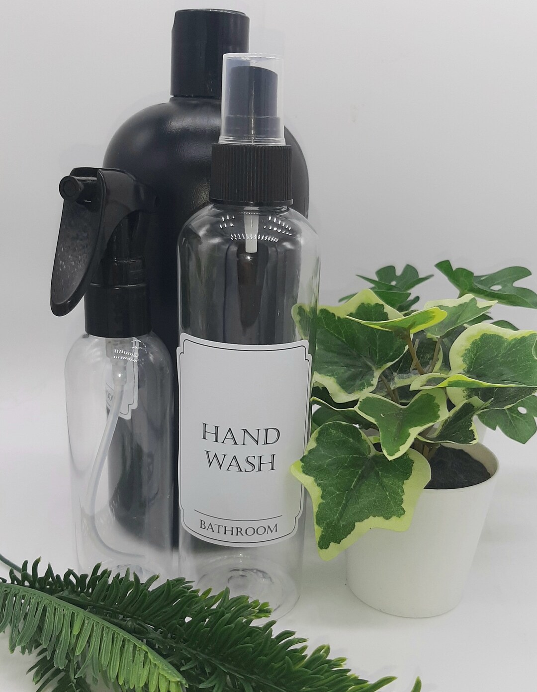 Hand Wash Storage Labels, White and Black, Grey Marble, Pink Marble. - Etsy