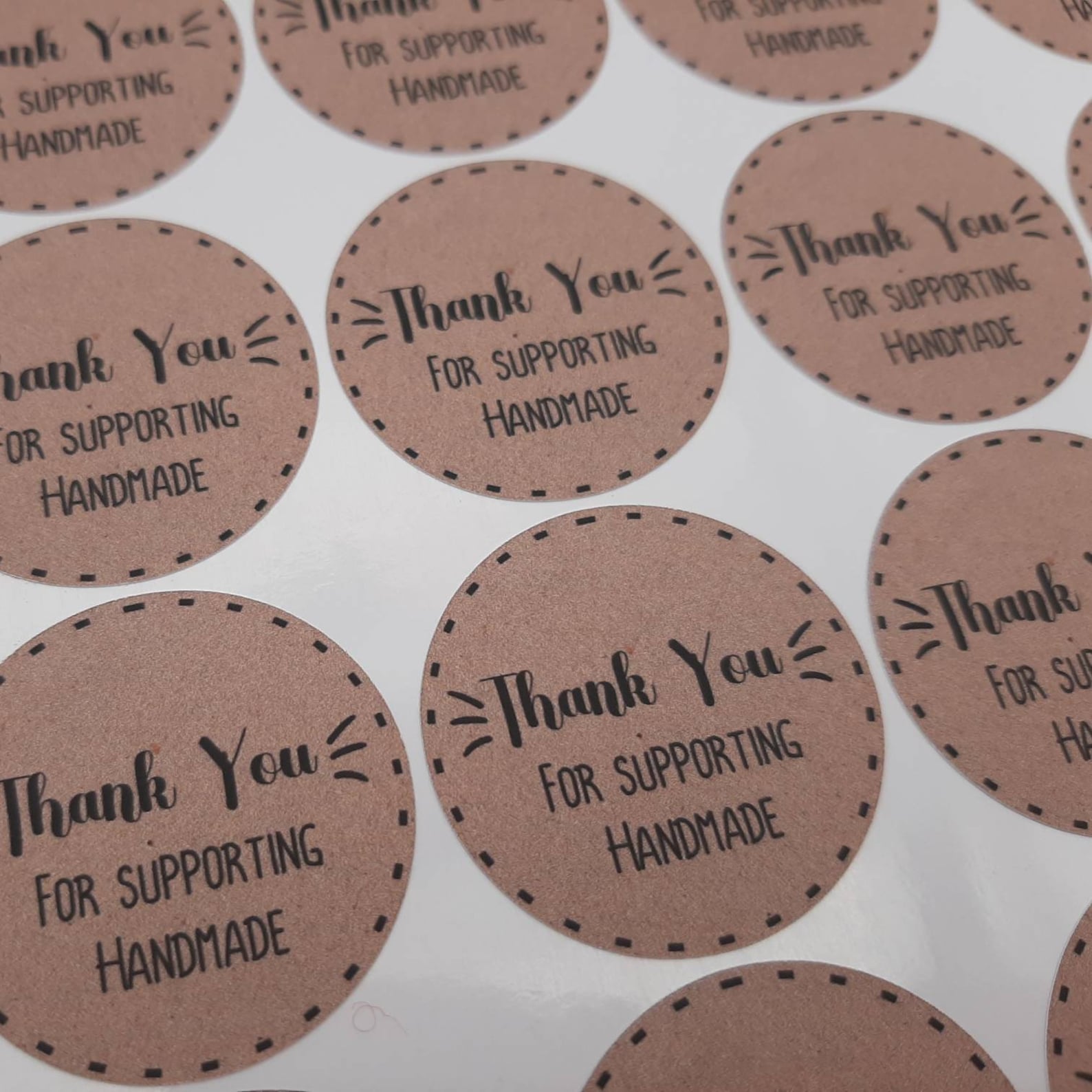 Thank You for Supporting Handmade Vinyl Stickers Handmade - Etsy