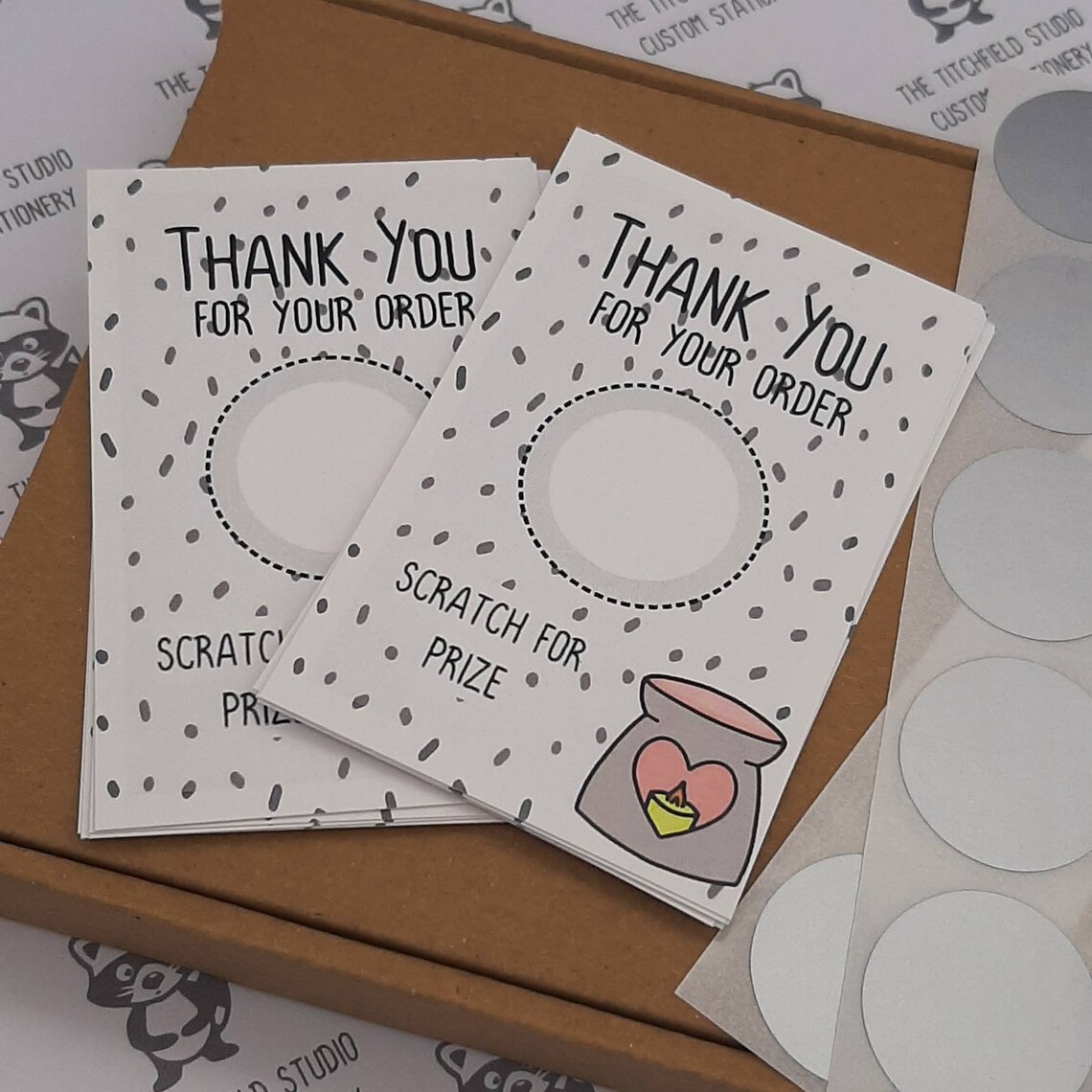 Grey Wax Melt Burner Blank Scratch Cards With Scratch Panels - Etsy UK