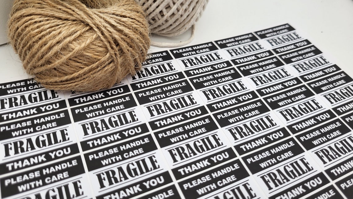 FRAGILE Handle With Care, Fragile, Breakable Post, Do Not Bend, Warning ...