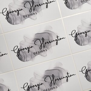 Custom Personalised Business Logo Rectangle Stickers or Custom Writing ...