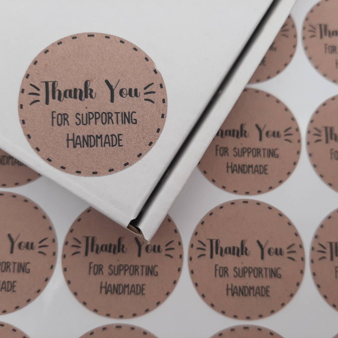 Thank You for Supporting Handmade Vinyl Stickers Handmade Goods ...