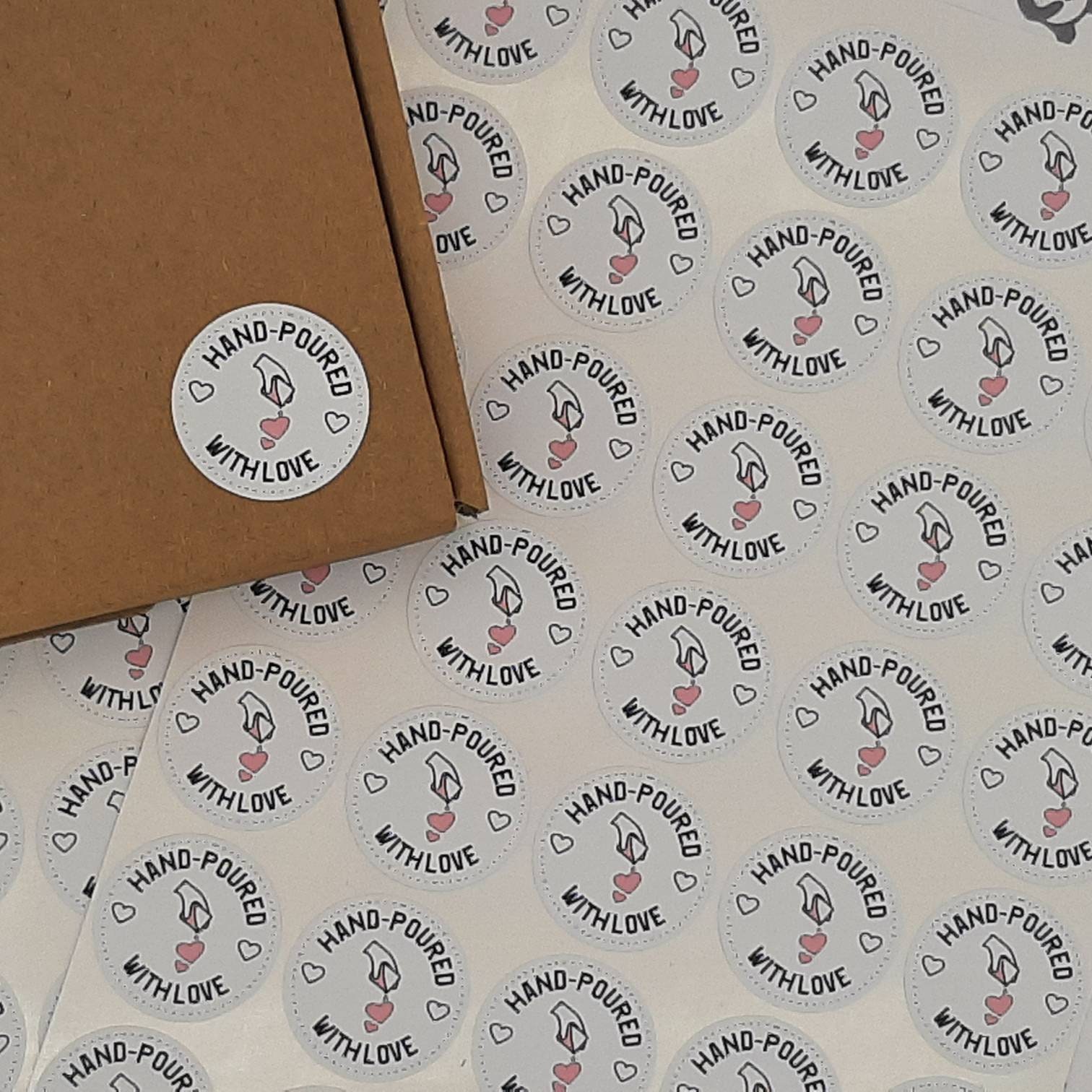 Hand-poured Stickers Wax Melt Stickers Vinyl Stickers - Etsy UK