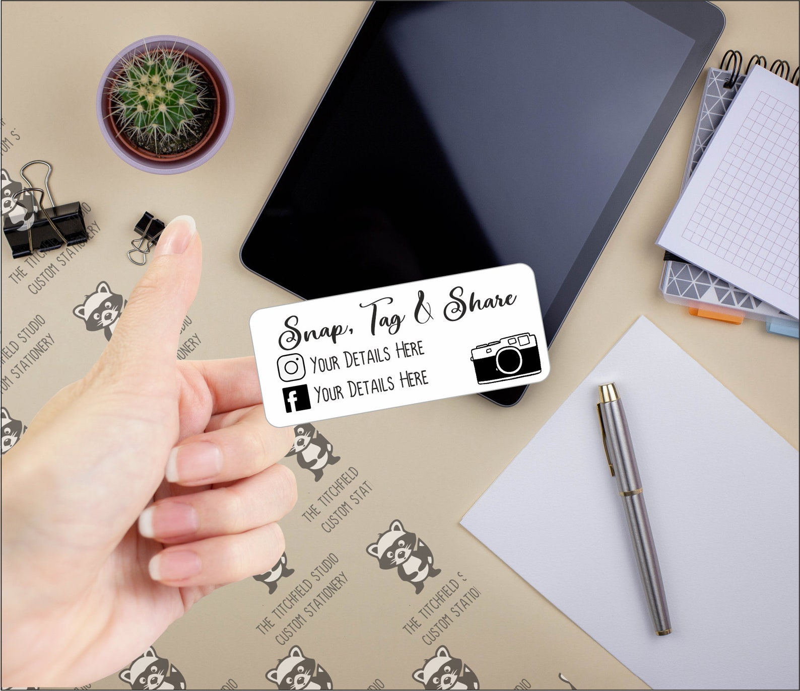 Custom Instagram Facebook Snap Tag and Share Social Media - Etsy