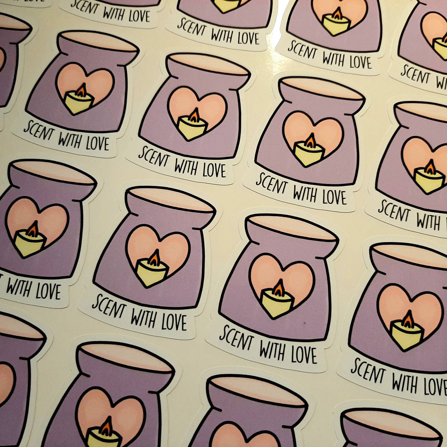 Scent With Love Postage Stickers Wax Melt Stickers Happy Post | Etsy