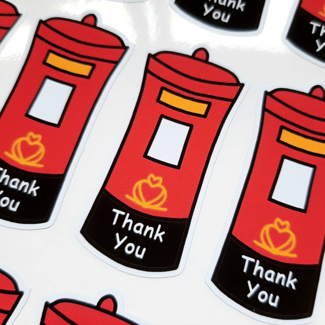 Die Cut Red Post Box Stickers. Cute Happy Post Happy Mail - Etsy