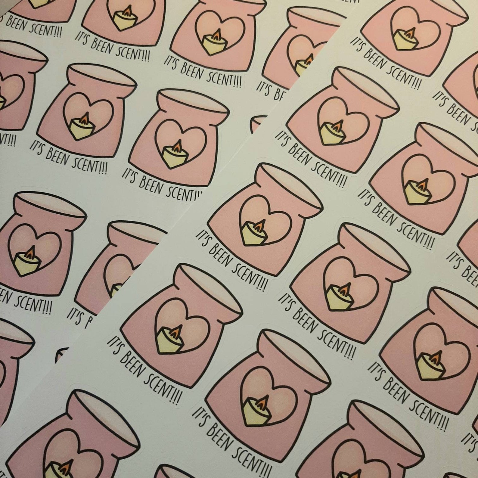 Die Cut Wax Melt Burner. Stickers. It's Been Scent!!! Cute Happy Post ...