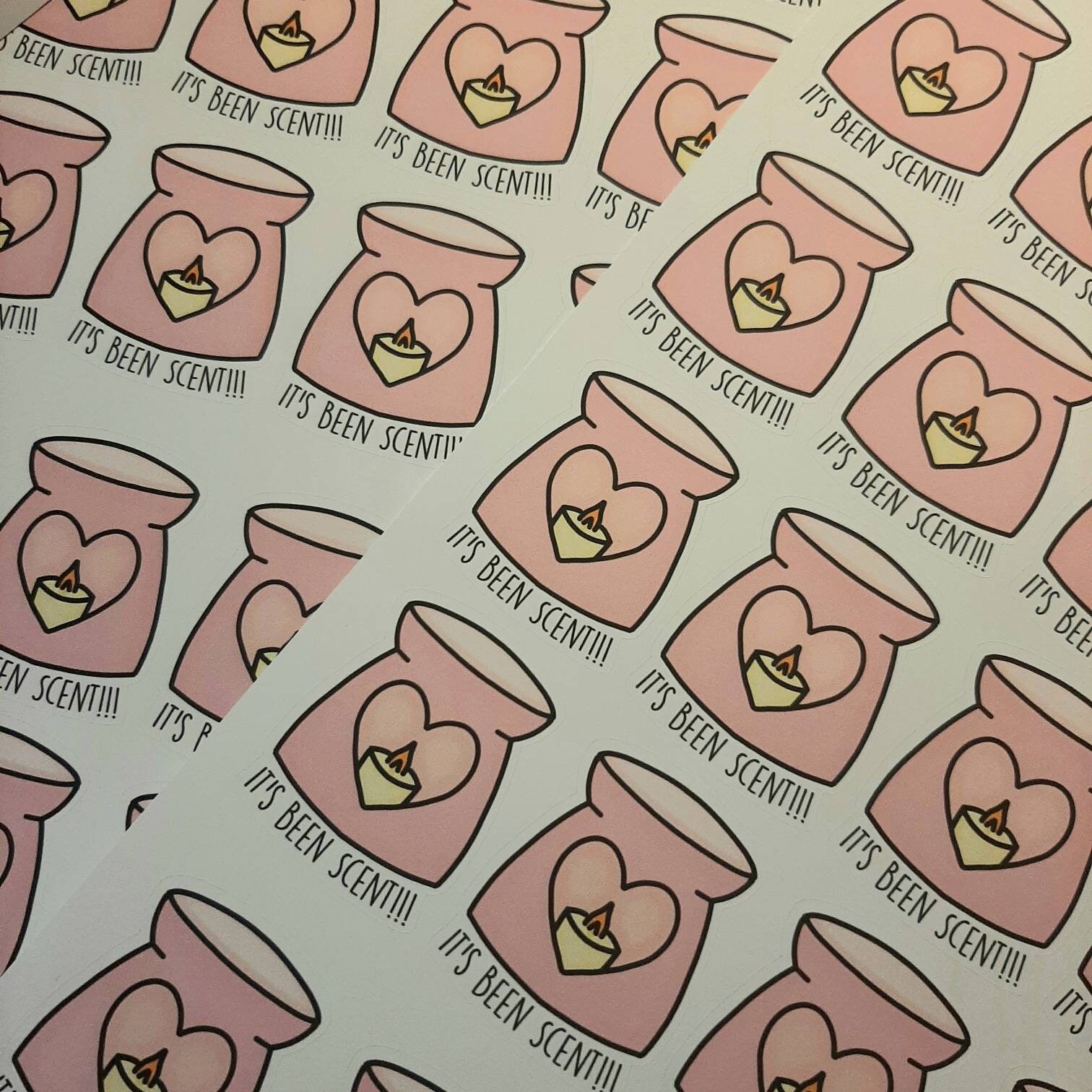 Die Cut Wax Melt Burner. Stickers. It's Been Scent Cute | Etsy