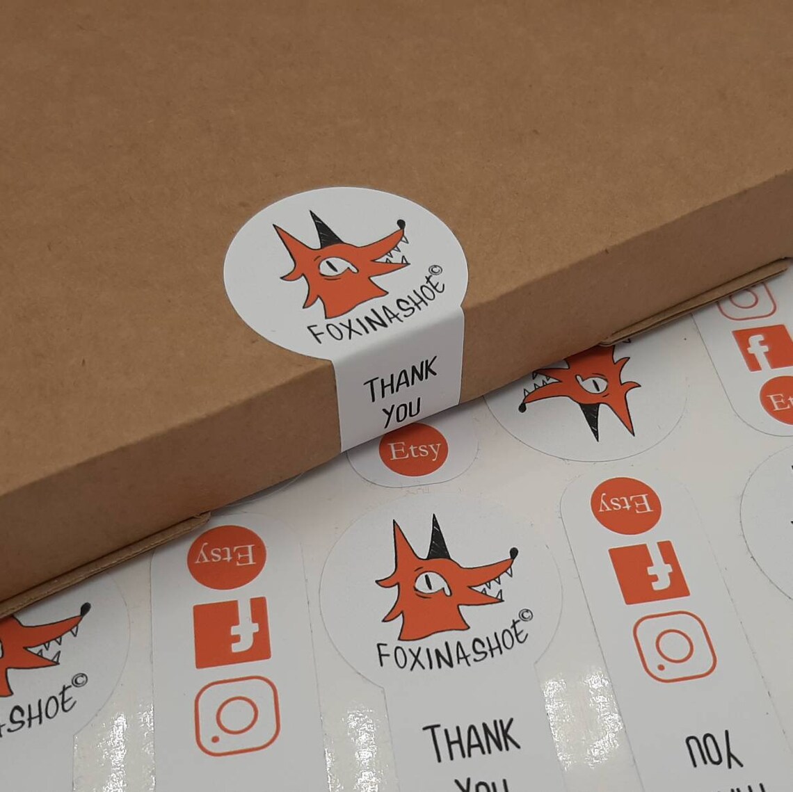 TENNER TUESDAY Logo Box Seals and Logo Stickers - Etsy UK