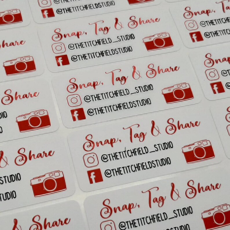 Custom Instagram Facebook Snap Tag and Share Social Media - Etsy