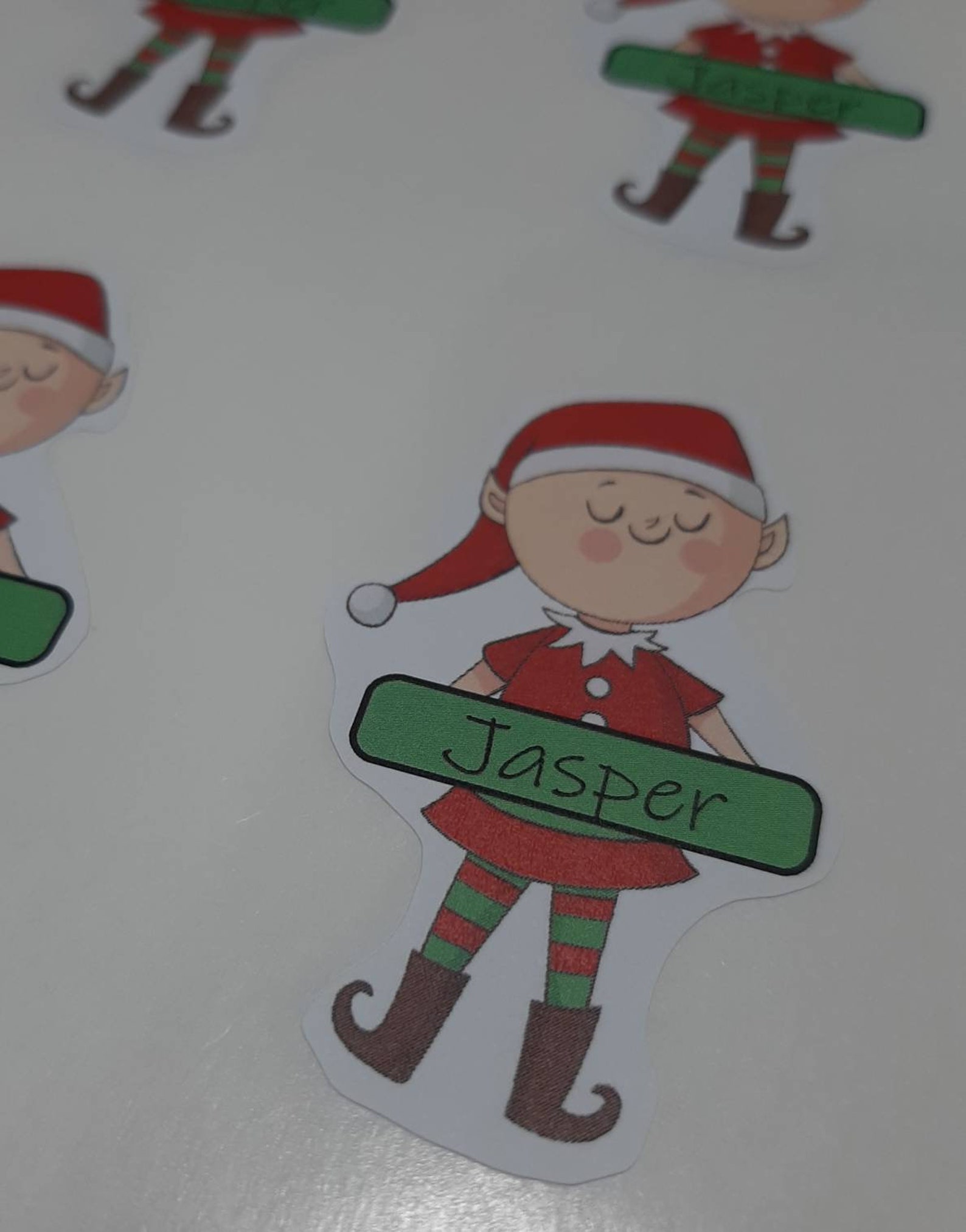 Christmas gift personalised stickers labels elf labels custom | Etsy