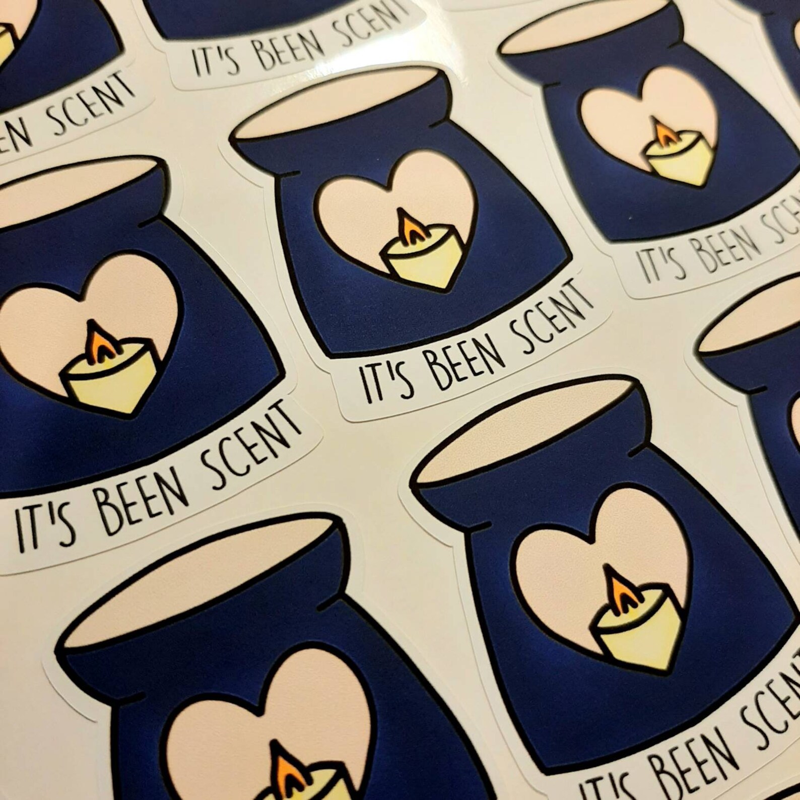 Die Cut Wax Melt Burner. Stickers. It's Been Scent!!! Cute Happy Post ...