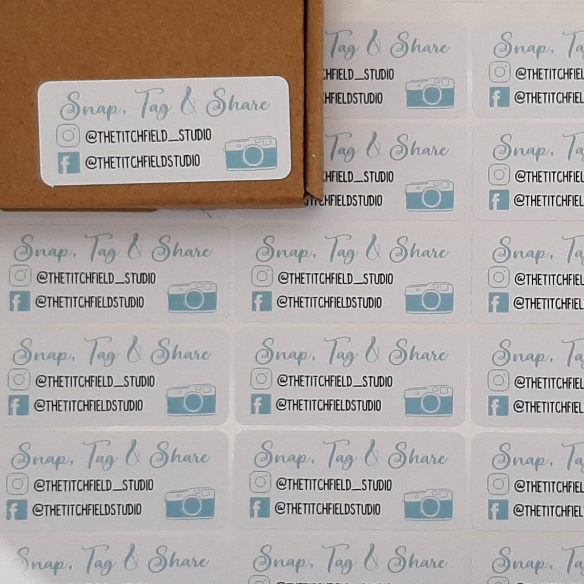 Custom Instagram , Facebook Snap Tag and Share Social Media Postage ...