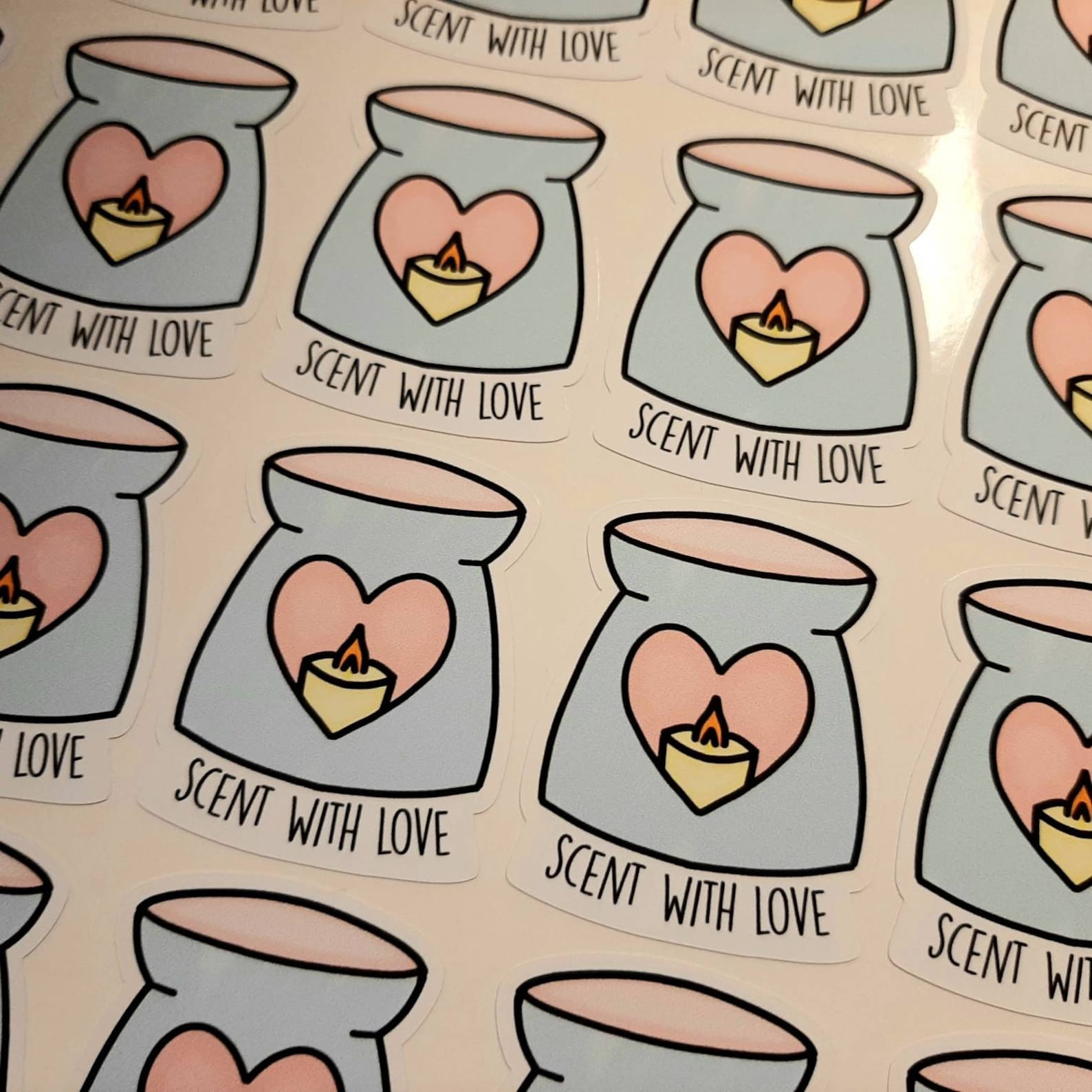 Scent with love Postage stickers Wax melt stickers happy post | Etsy