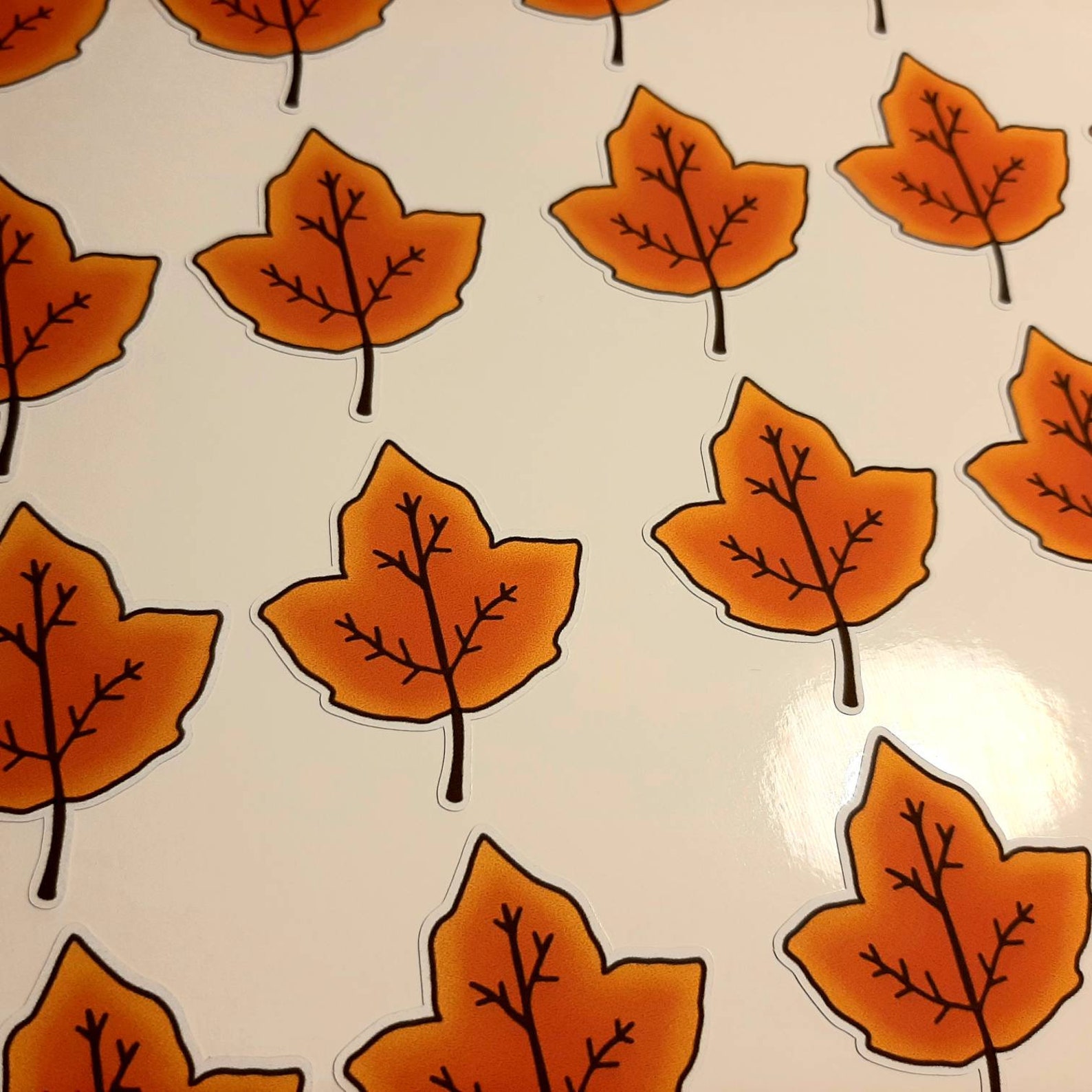 Cute Kawaii Autumn Fall Leaf Leaves Stickers Labels Vinyl - Etsy