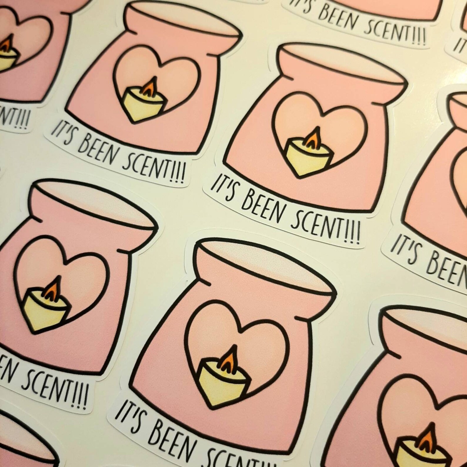 Die Cut Wax Melt Burner. Stickers. It's Been Scent Cute | Etsy
