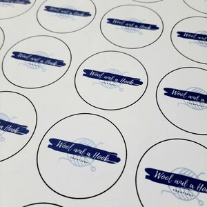 Custom Personalised Business Logo Round, Rectangle, Square Stickers or ...