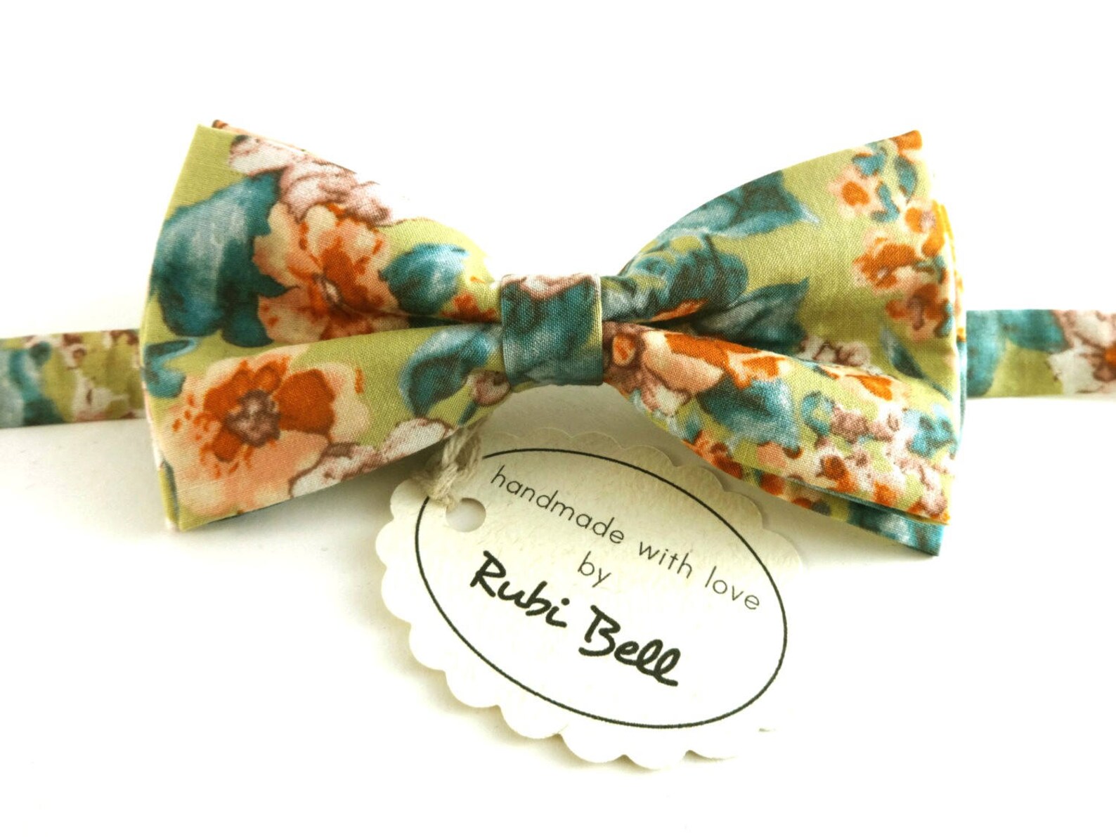 Bow Tie Floral Bow Tie Wedding Bow Tie Bow Tie With - Etsy