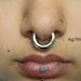 1 Pc-12g 10g 8g 6g ‣ 316L Stainless Steel • Septum Clicker Jewelry ...