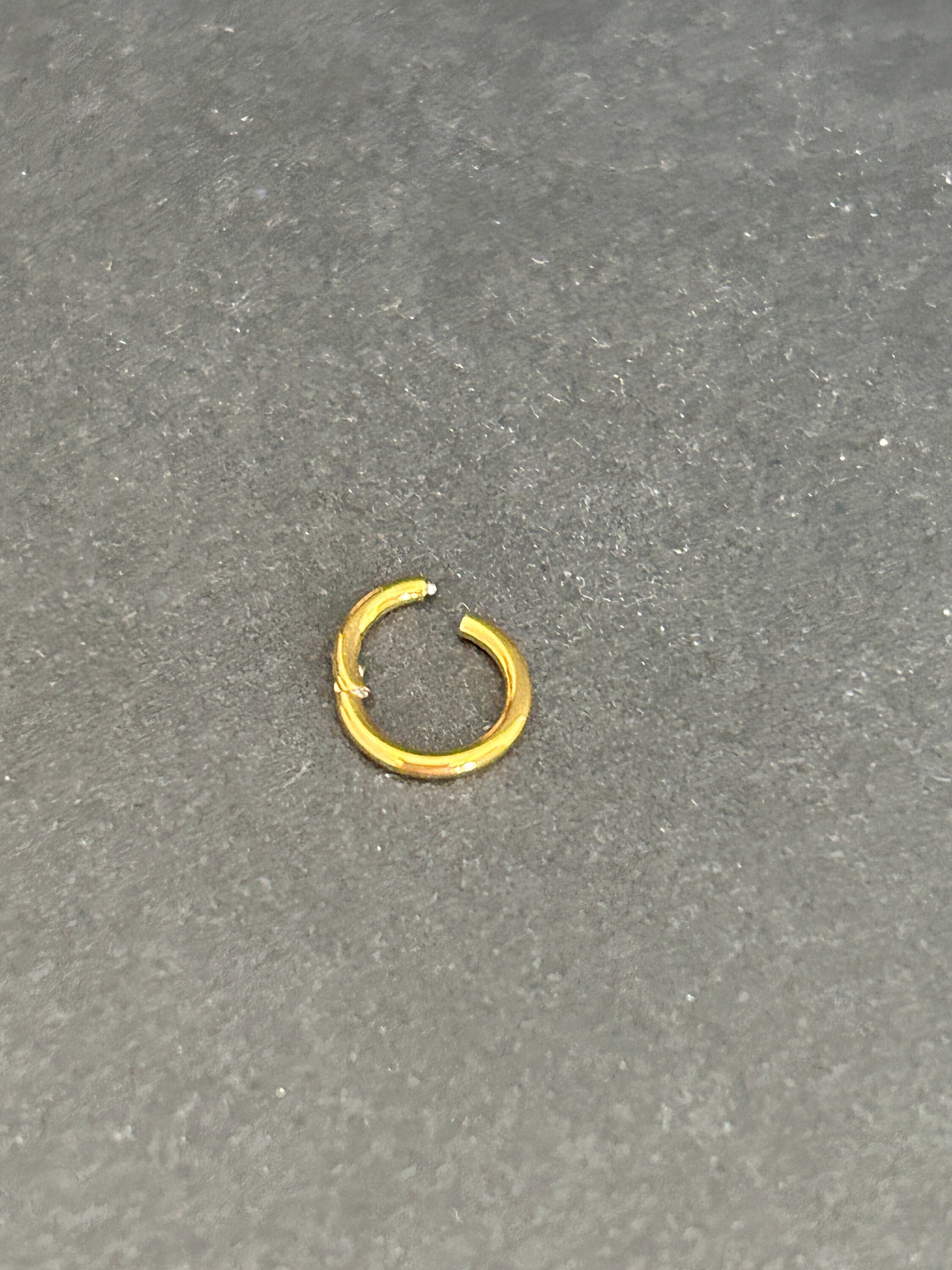 1 Pc-20g 18g 16g Clicker - GOLD 316L Stainless Steel - Rook Hoop With ...