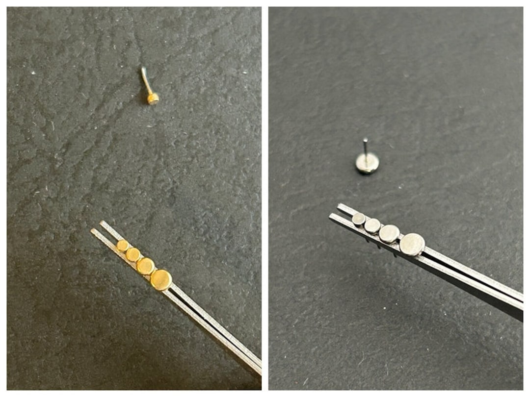 1 PC ‣ Implant Grade Titanium • Push in Pin Flat Head Replacement ...