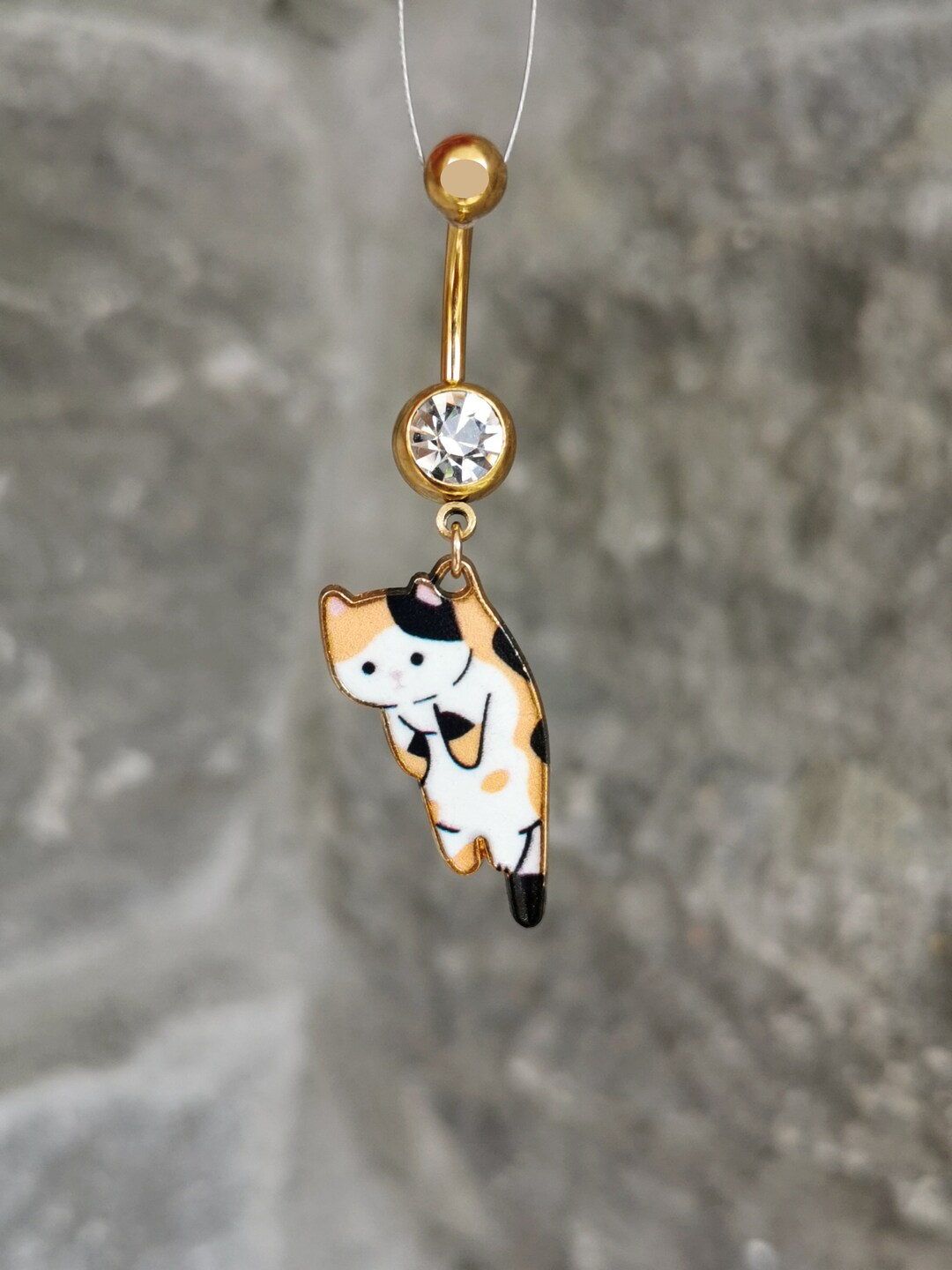 1 Pcs - 316L Surgical Steel - Gold Belly Ring - Valentine Day Gift - Etsy