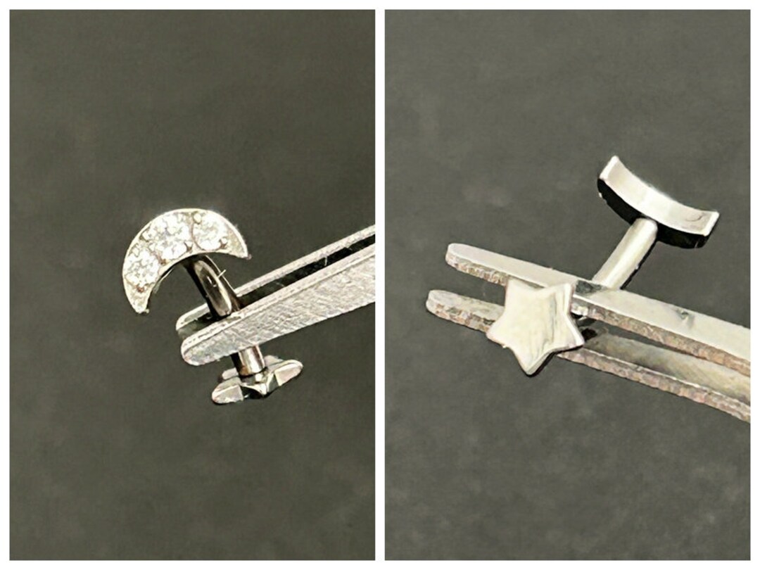 16g Bar 6 8 10 implant Grade Titanium Rook Daith Vertical Labret B27 - Etsy