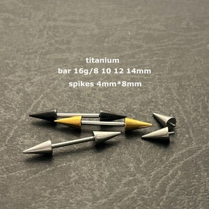 16g ‣ Implant Grand Titanium • Bridge Piercing • Internally Threaded ...
