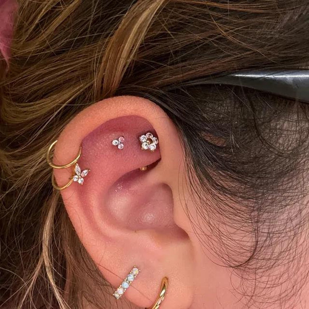 1 Pc-16g Threadedless ‣ ASTM F136 Implant Grade Titanium • Eyebrow Ring ...