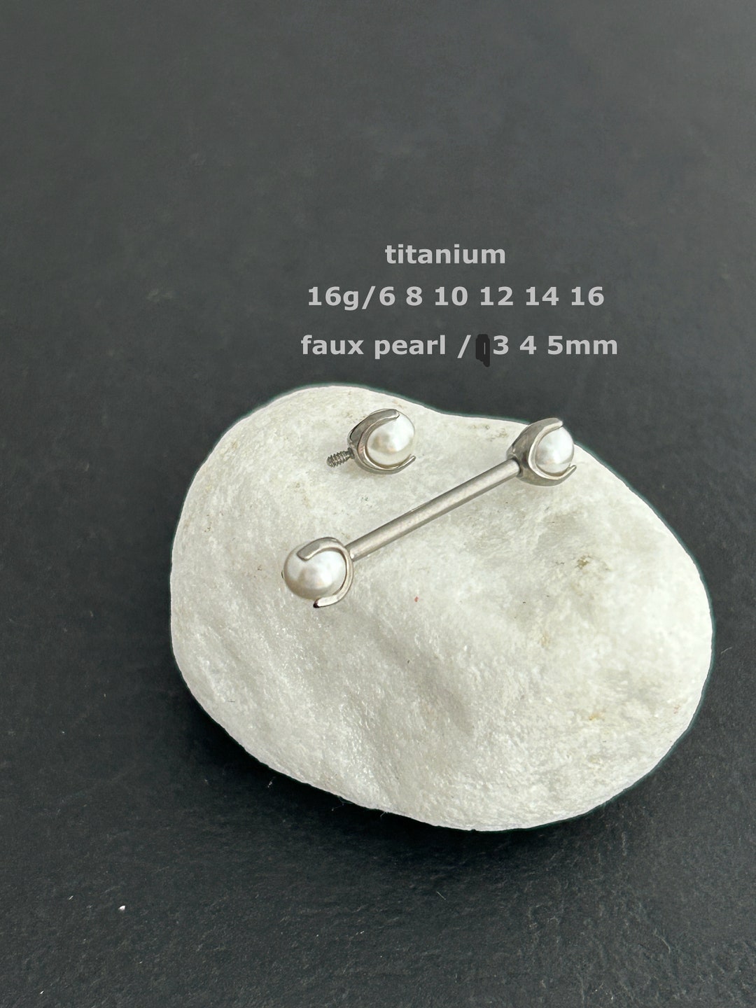 16g ‣ Implant Grand Titanium • Bridge Piercing • Nipple • Industrial ...