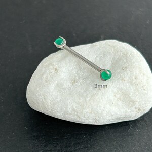 16g Implant Grand Titanium Bridge Piercing Nipple Industrial Barbells ...