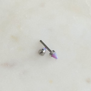 16g ‣ Implant Grand Titanium • Bridge Piercing • Internally Threaded - Etsy