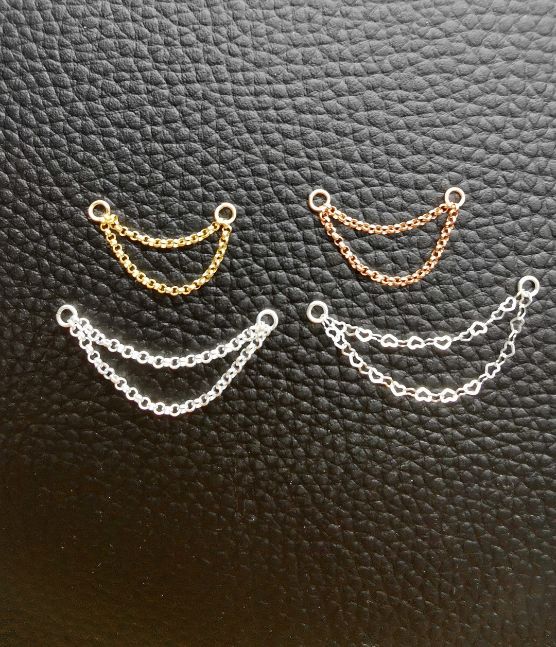 Double Chain Ring Add on Conch Chain Add on Cartilage - Etsy